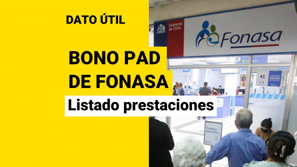 Bono PAD de Fonasa: Revisa el listado de las 94 prestaciones con cobertura - Meganoticias